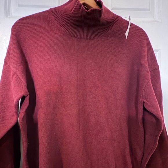 Banana Republic | Sweaters | Br Burgundy Deep Winecolored Turtleneck ...